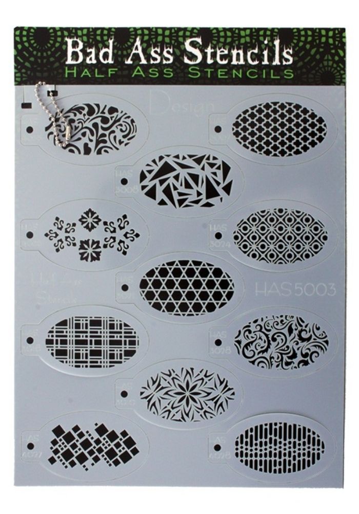 Bad Ass Half Ass Stencils Design | Festivales