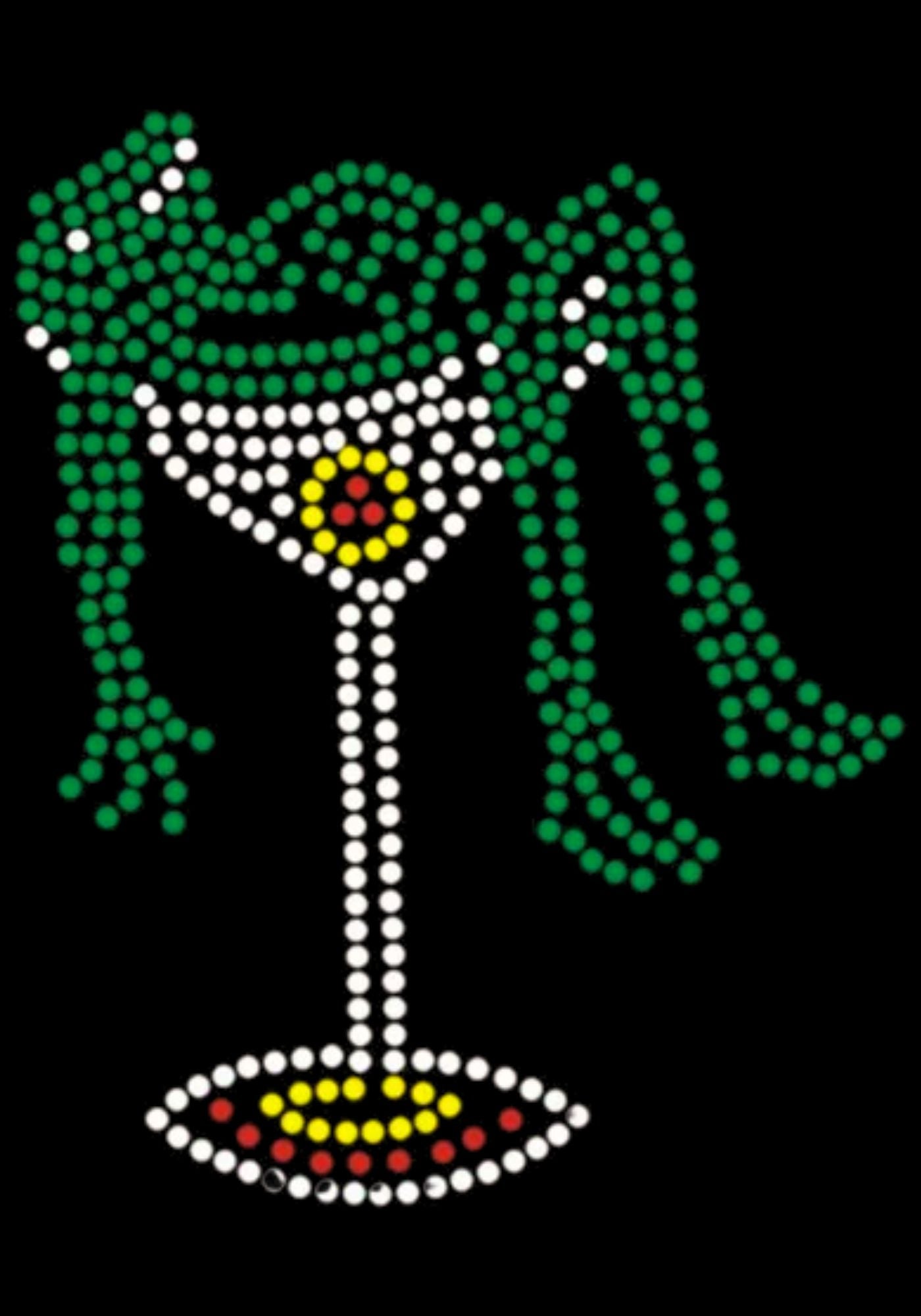 Oeteldonk Strass Embleem - Oetel In Cocktailglas