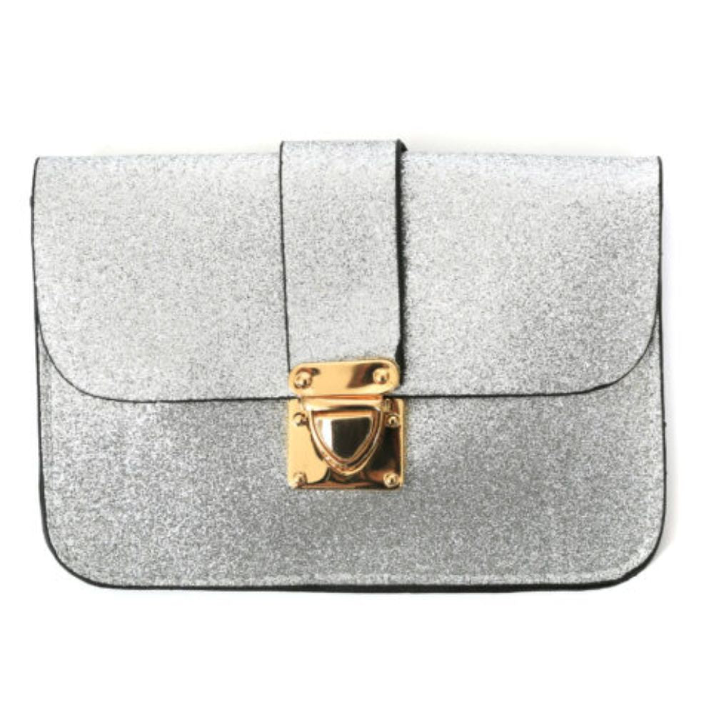 Zilveren Glitter Tasje